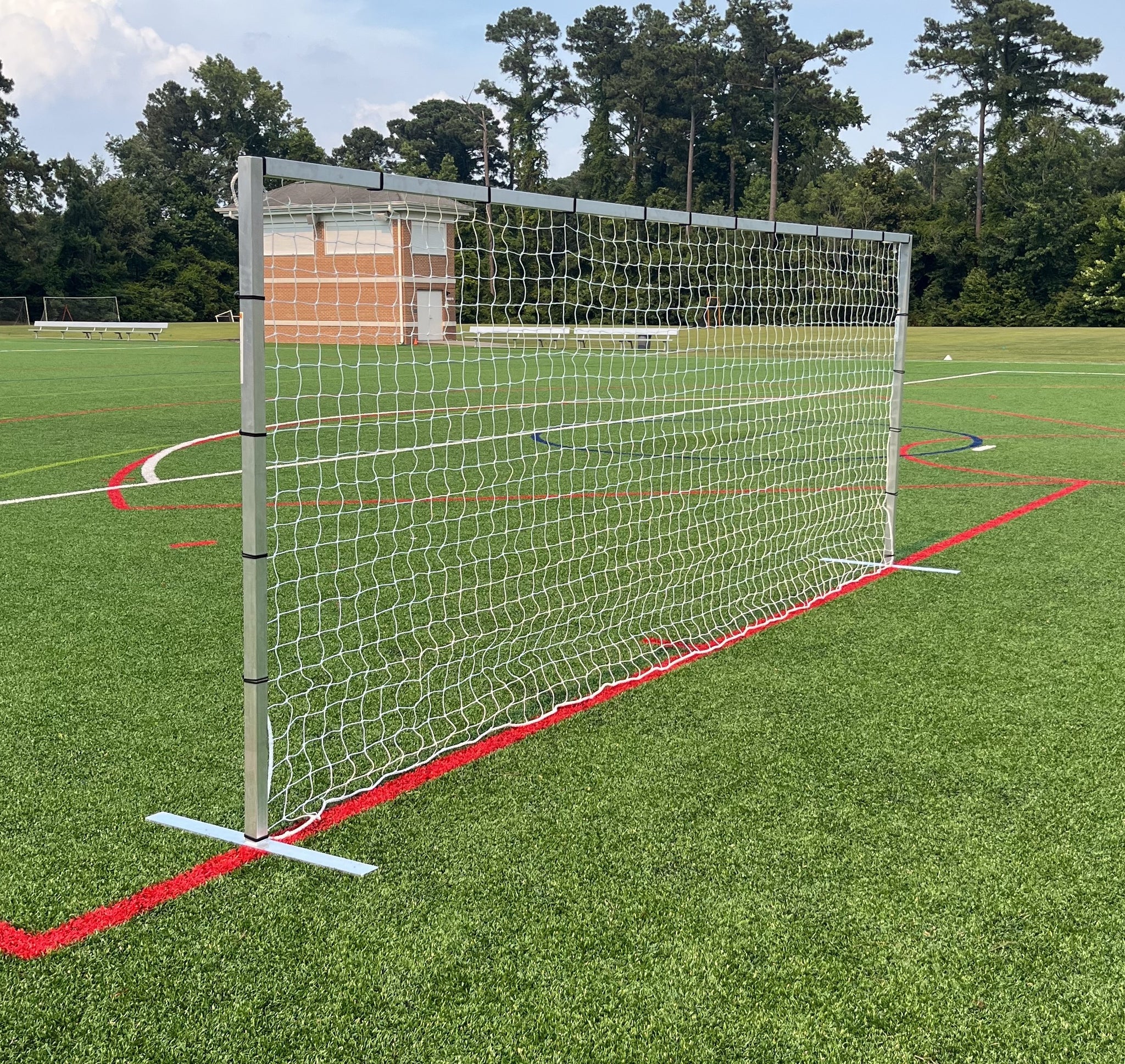 Pevo 8x24 Flat Faced Soccer Training Goal for Grass & Turf – Goals4Sports