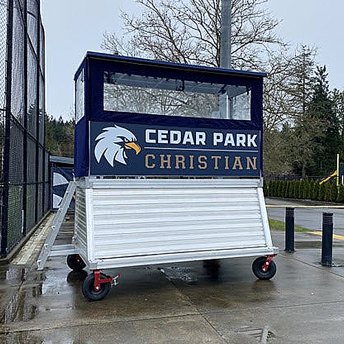 Portable Press Box - Lightweight, Weather-Resistant Design – Goals4Sports