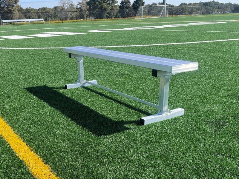 Aluminum Team Bench Without Backrest – Custom Sizes & Colors – Goals4Sports