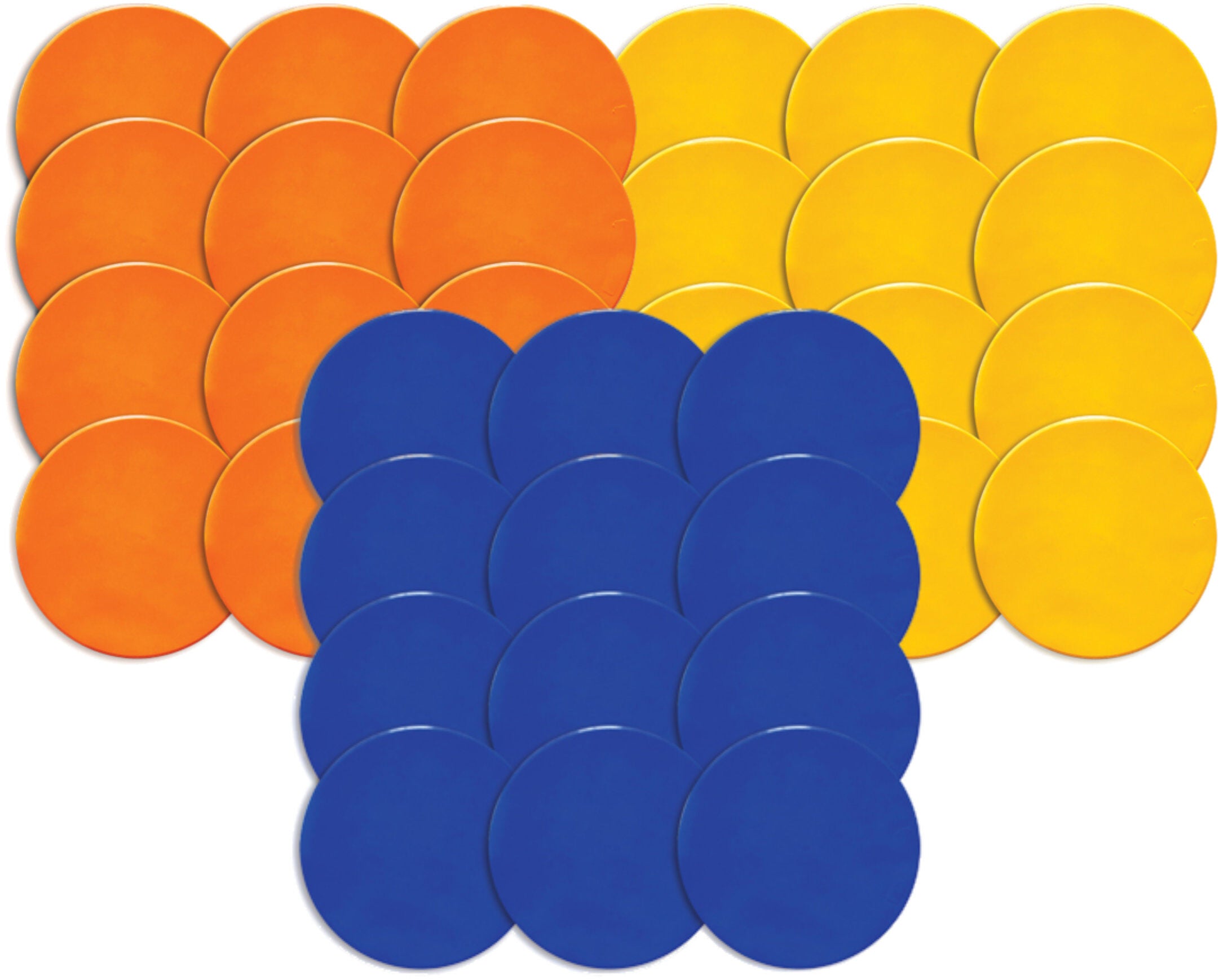 Non-Slip Round Poly Spot Markers - 10" Set of 12 for Training ...
